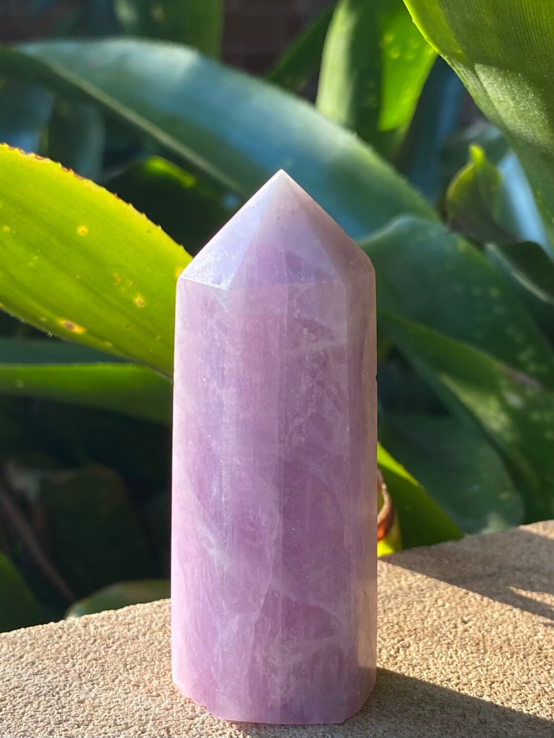 Rare Pink Kunzite Point,silky Pink Kunzite Tower, Natural, Wisdom, Love ...