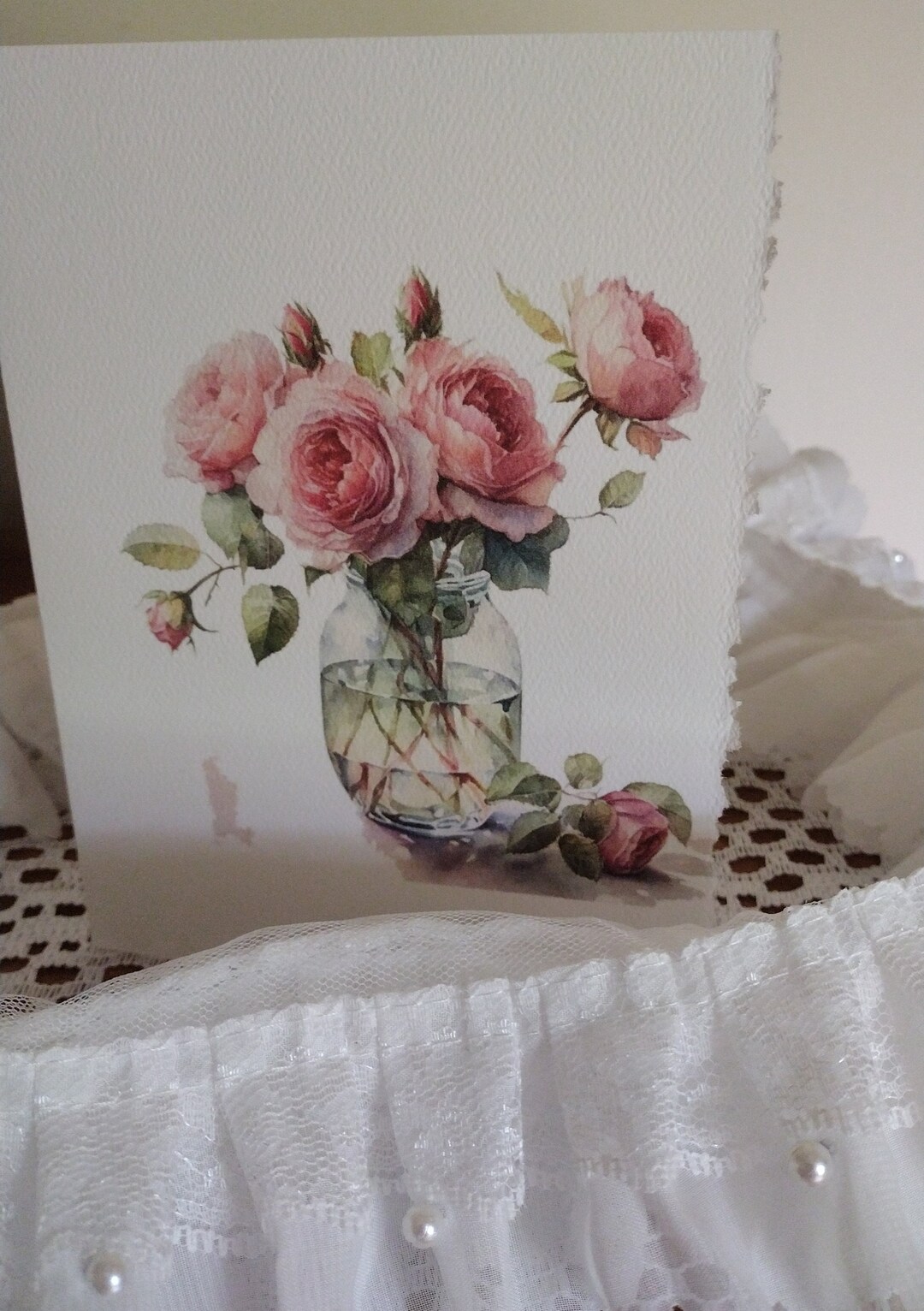 Greeting Cards/note Card. Deckle Edge. - Etsy