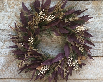 Purple Fall Wreath - Etsy