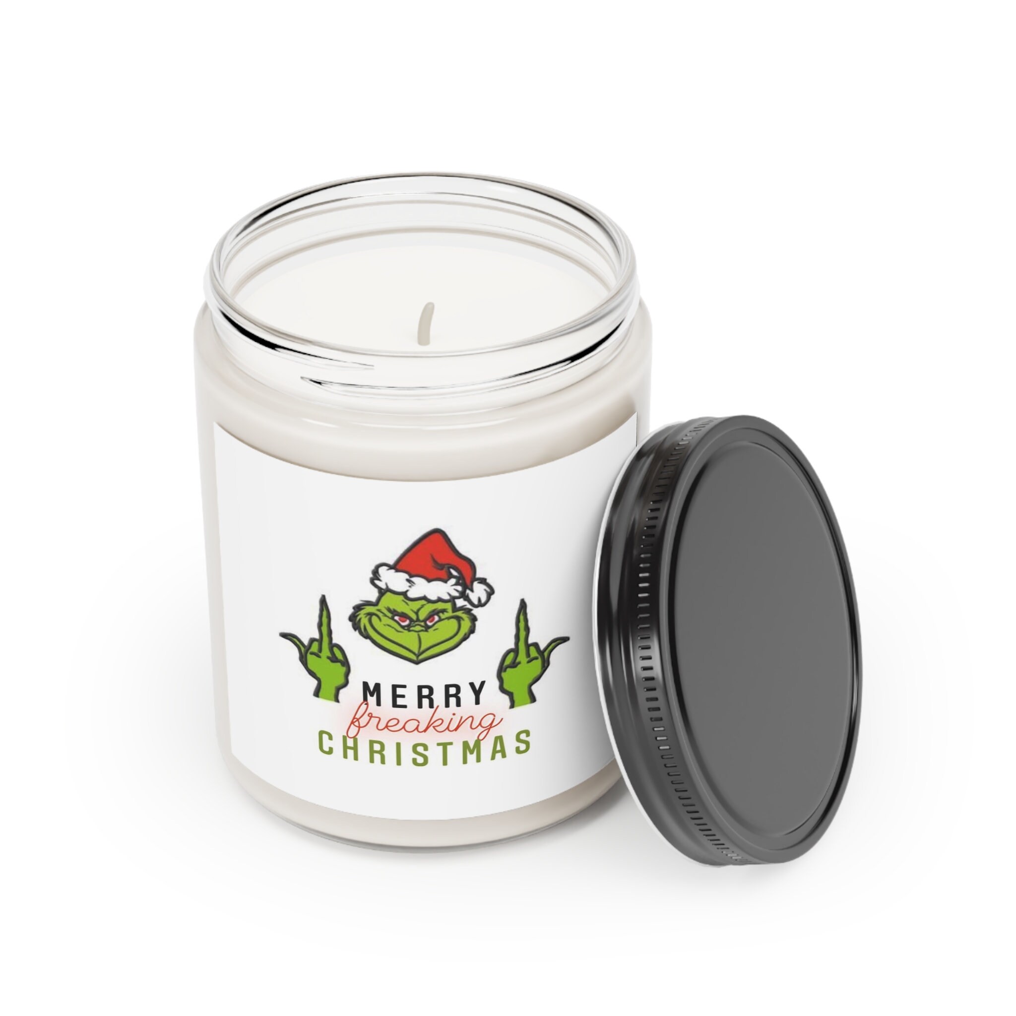 Grinch Merry Freaking Christmas Scented Candle, 9oz - Etsy