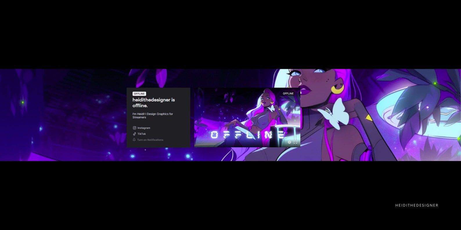 Twitch and Kick Offline Banner Pack: Amber - Twitch Profile Banner ...