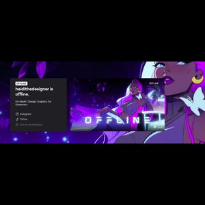 Twitch and Kick Offline Banner Pack: Amber - Twitch Profile Banner ...