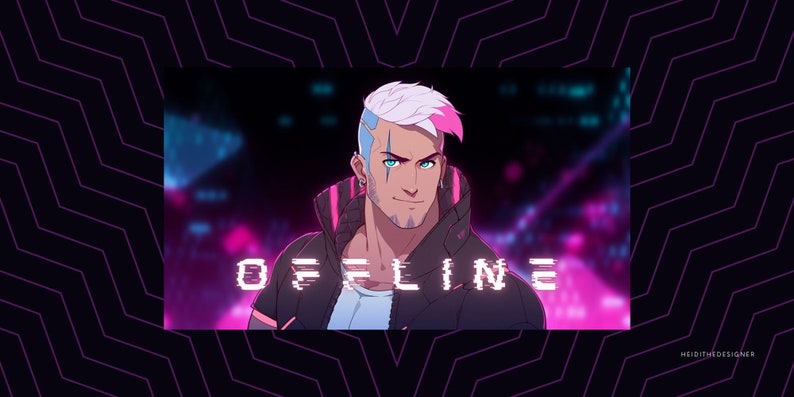 Twitch Kick Offline Banner and Background Banner Twitch Stream, Package ...