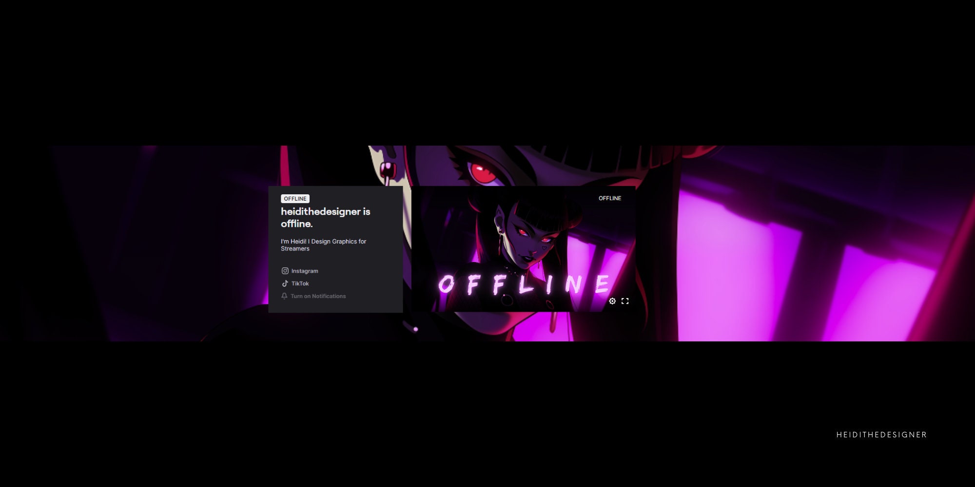 Twitch and Kick Offline Banner Pack (scary Aesthetic) Vamp - Twitch ...
