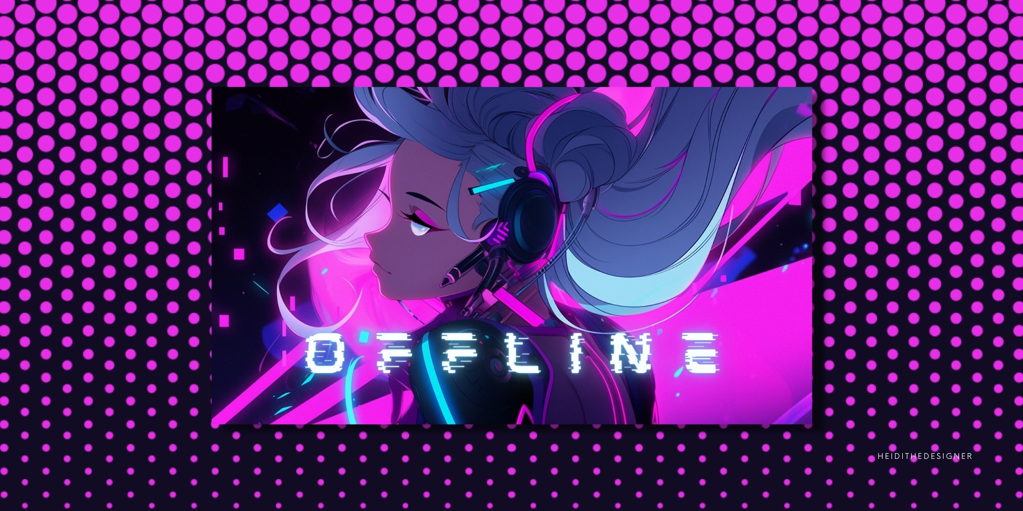 Cyberpunk Twitch Overlay Package - Anime Twitch Overlays - Desktop ...