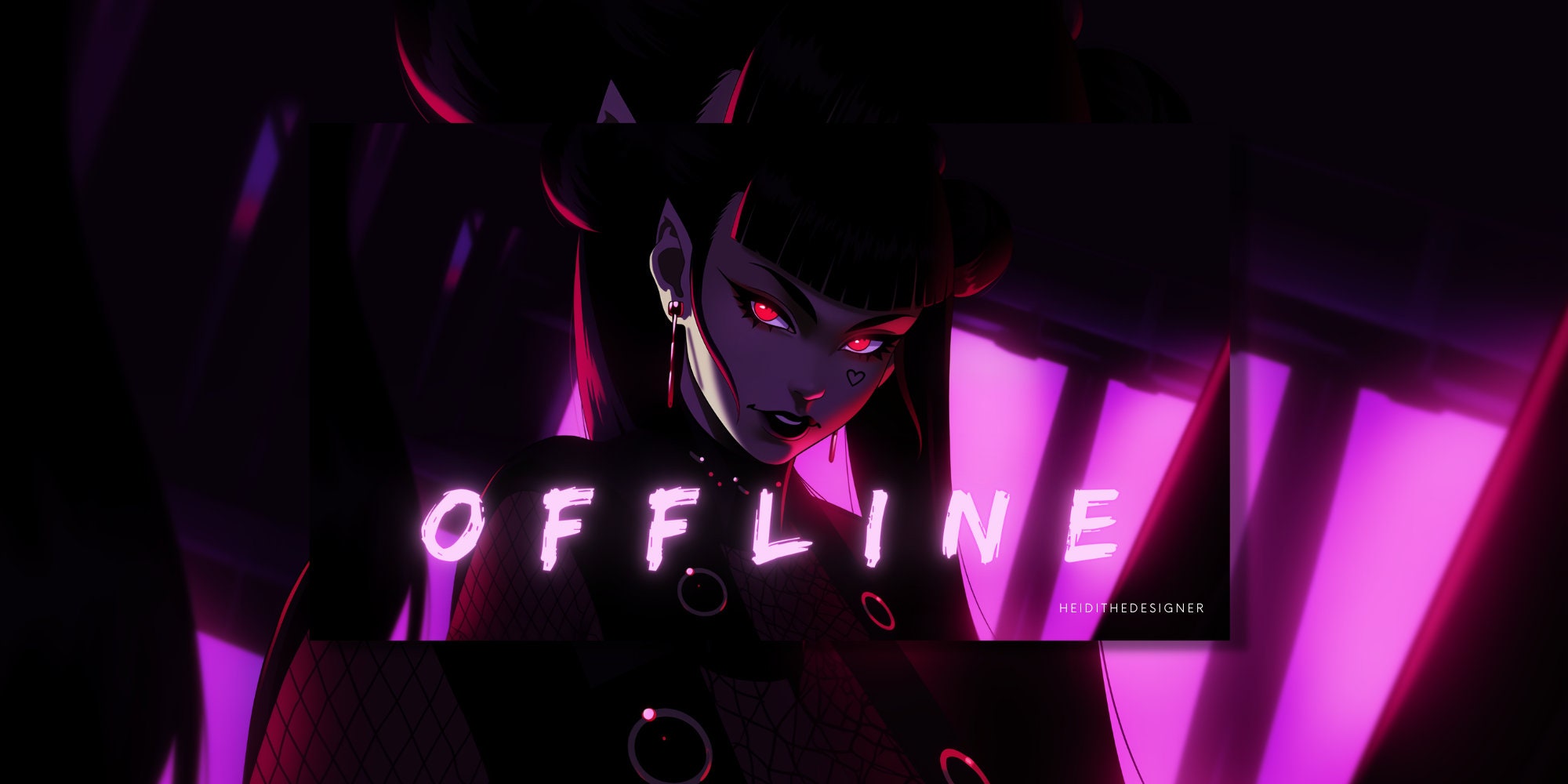 Twitch and Kick Offline Banner Pack (scary Aesthetic) Vamp - Twitch ...