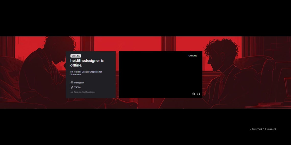 Kick and Twitch Background Banner Pack (scary Aesthetic): Seeking ...
