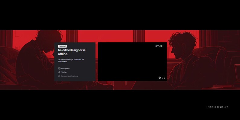 Kick and Twitch Background Banner Pack (scary Aesthetic): Seeking ...