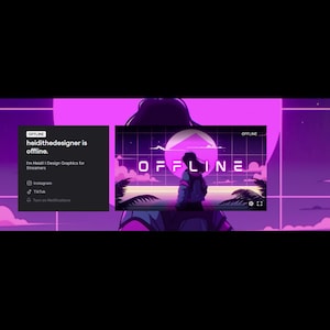 Twitch and Kick Offline Banner Pack (80's Aesthetic) Bakpak - Twitch ...
