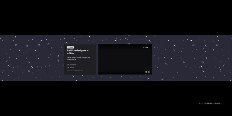 Twitch Profile Banner | Twitch Banner Black Night Sky Twitch Banner ...