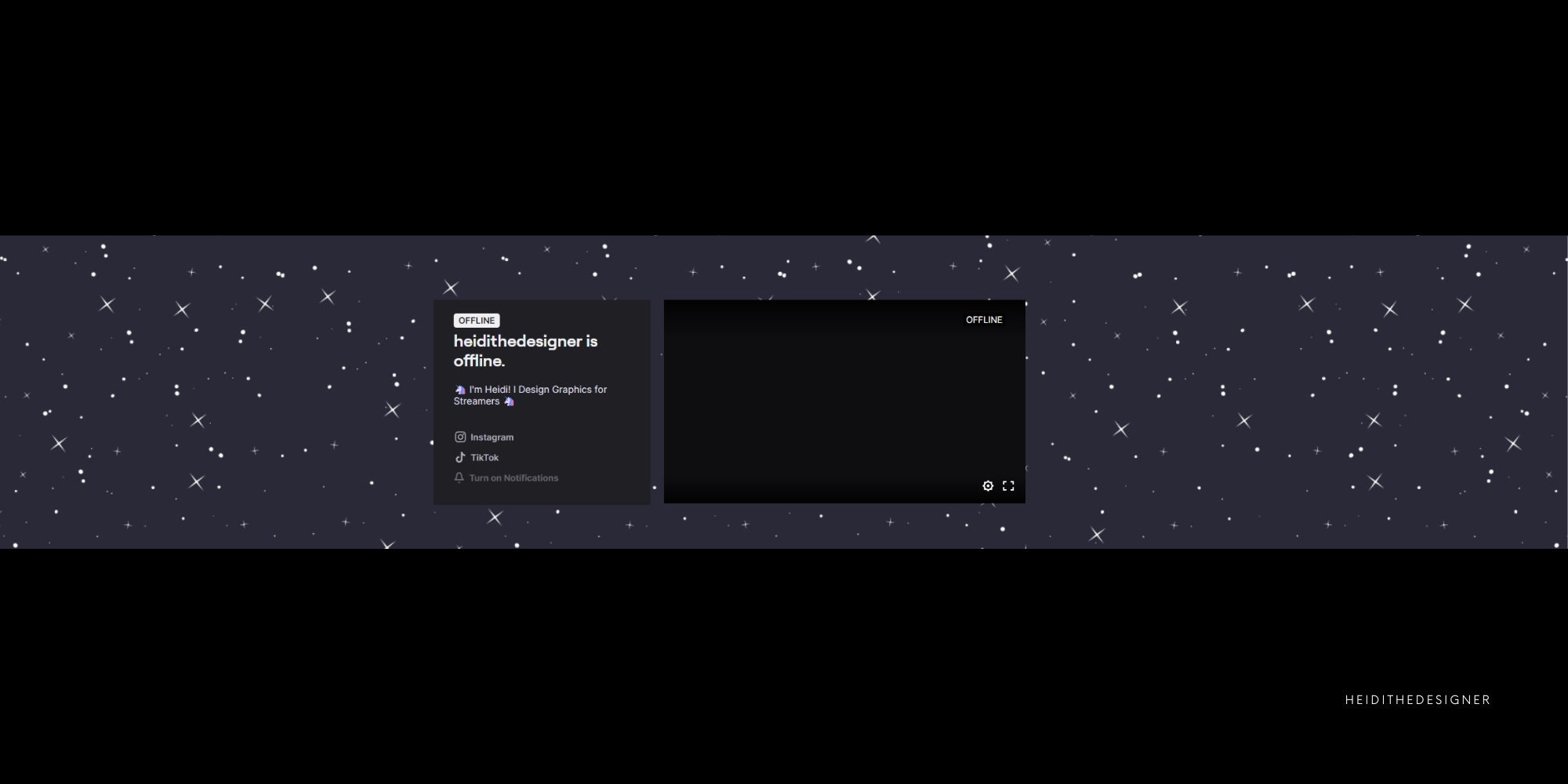 Twitch Profile Banner | Twitch Banner Black Night Sky Twitch Banner ...