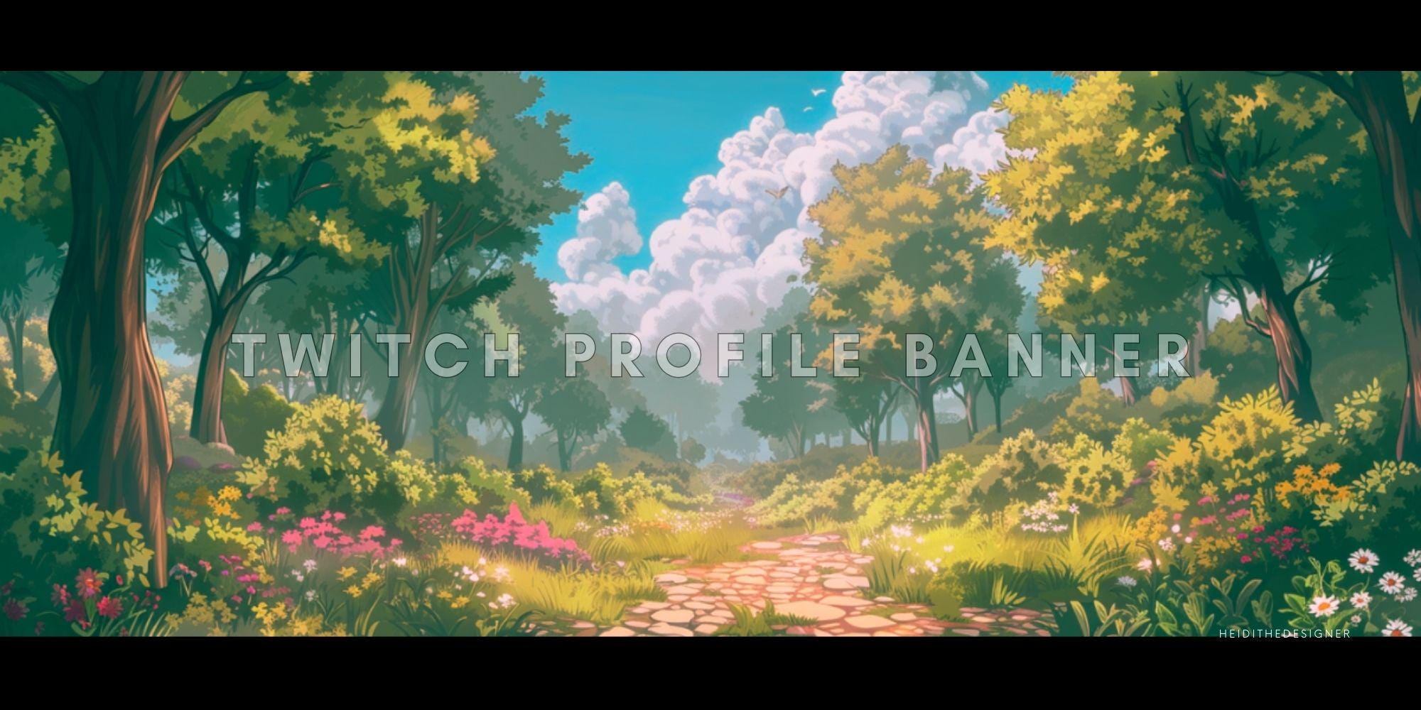 Twitch Profile Banner, Forest Twitch Banner, Nature Twitch Banner ...