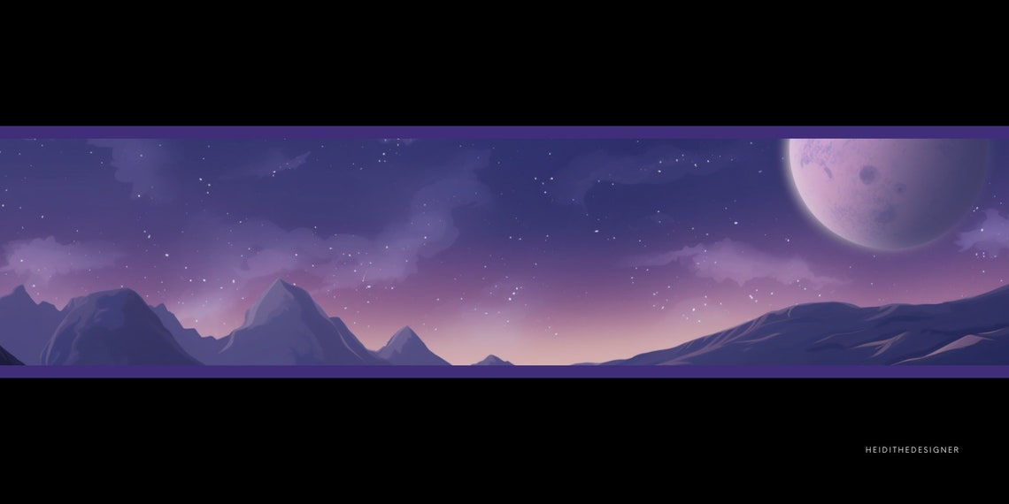 Space Twitch Profile Banner Background for Twitch Anime Twitch ...