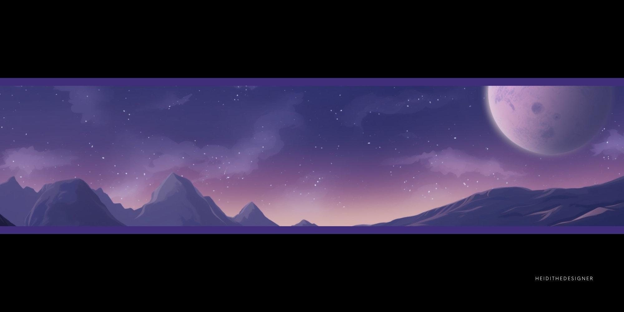 Space Twitch Profile Banner Background for Twitch Anime Twitch ...
