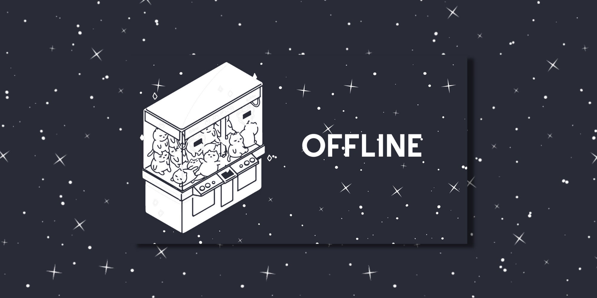 Static Offline Twitch Screen Plus Profile Banner Night Sky | Etsy