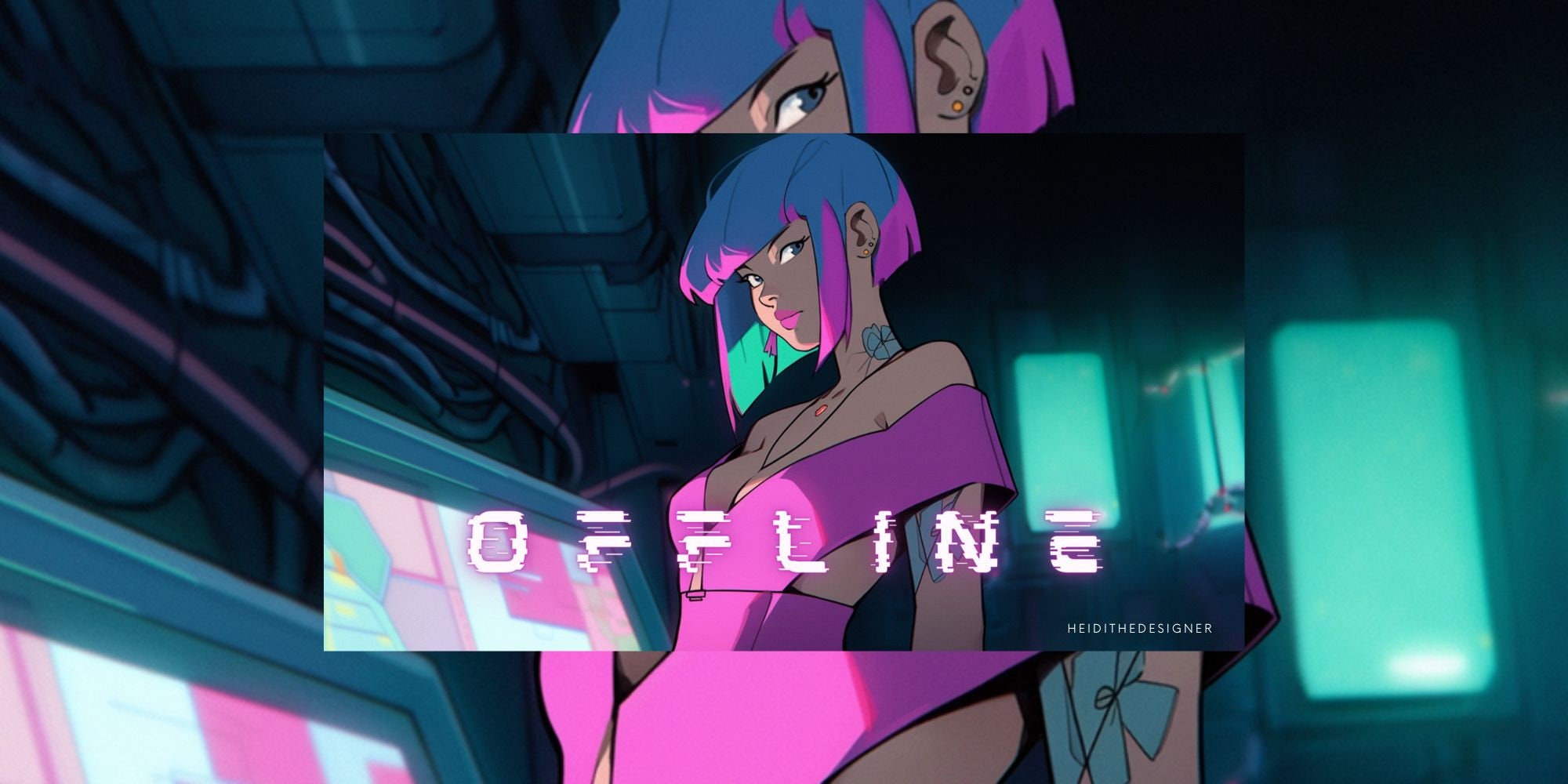 Twitch and Kick Offline Banner Pack: Penelope Twitch Profile Banner ...