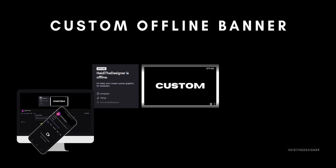 Custom Offline Banner, Custom Desktop Wallpaper, Twitch Offline Banner ...