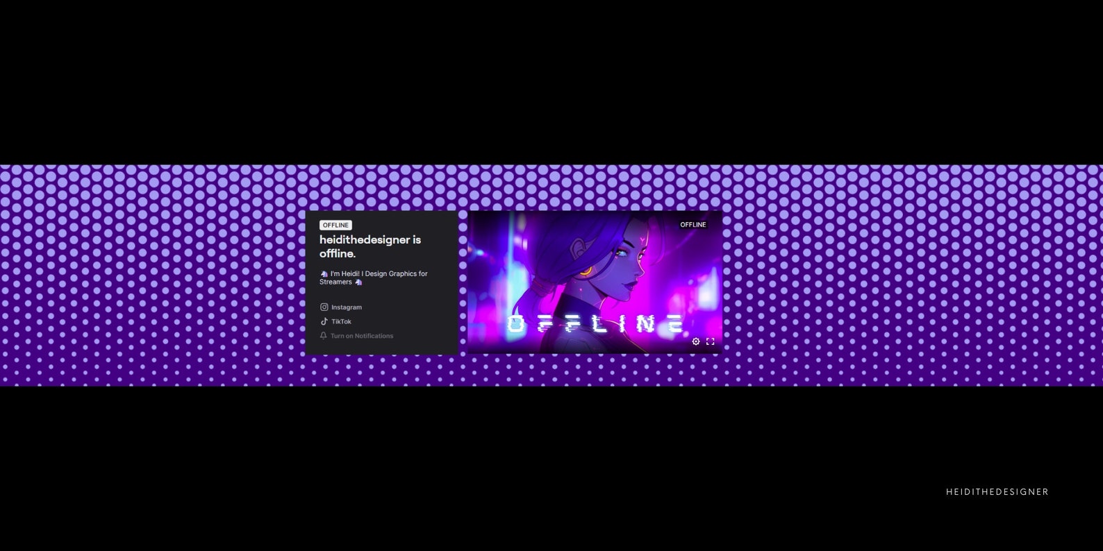 Cyberpunk Twitch Overlay Package Anime Twitch Overlays Desktop ...