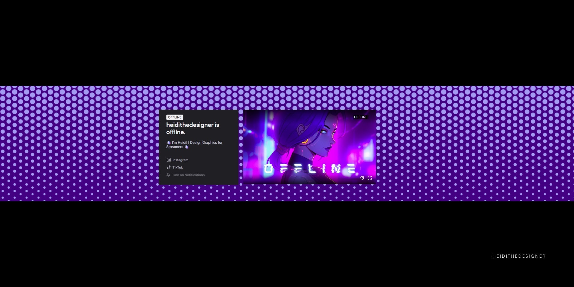 Cyberpunk Twitch Overlay Package Anime Twitch Overlays Desktop ...