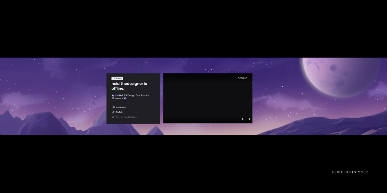 Space Twitch Profile Banner Background for Twitch Anime Twitch ...
