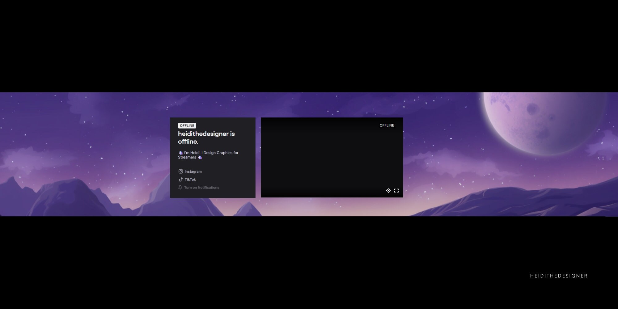 Space Twitch Profile Banner Background for Twitch Anime Twitch ...