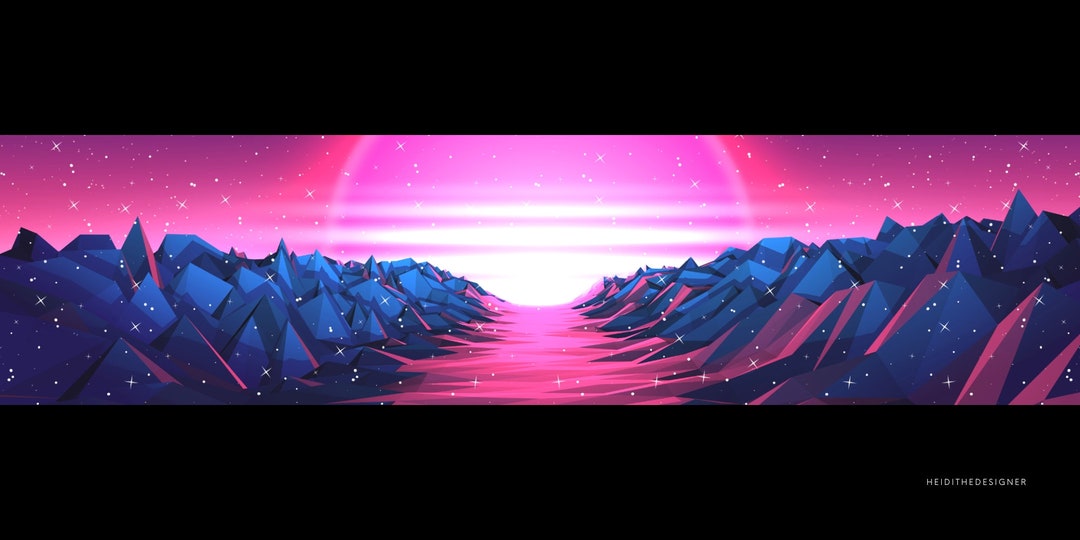 Twitch Profile Banner | Twitch Vaporwave Twitch Banner Twitch ...
