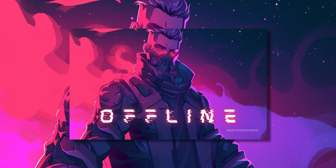 Twitch and Kick Offline Banner Pack cyber Aesthetic: Conner Twitch ...