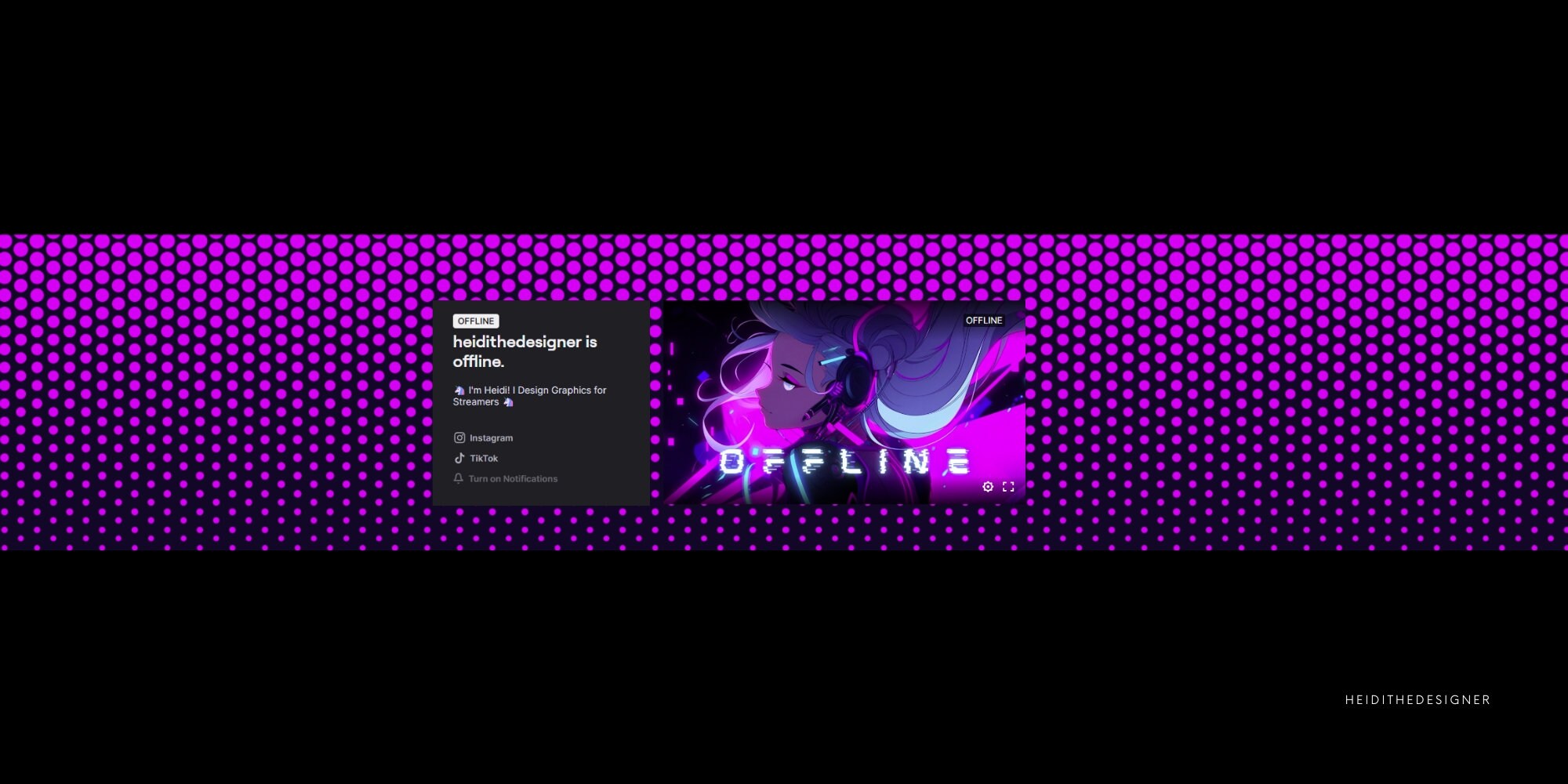 Anime Twitch Overlay Package – Cyberpunk Streamer Banners (PNG) - Etsy