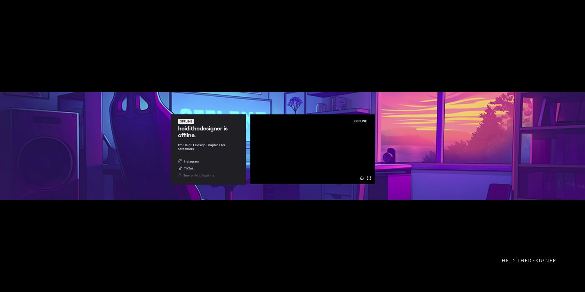 Twitch and Kick Background Banner Pack (lofi Aesthetic): Lofi Office 2. ...