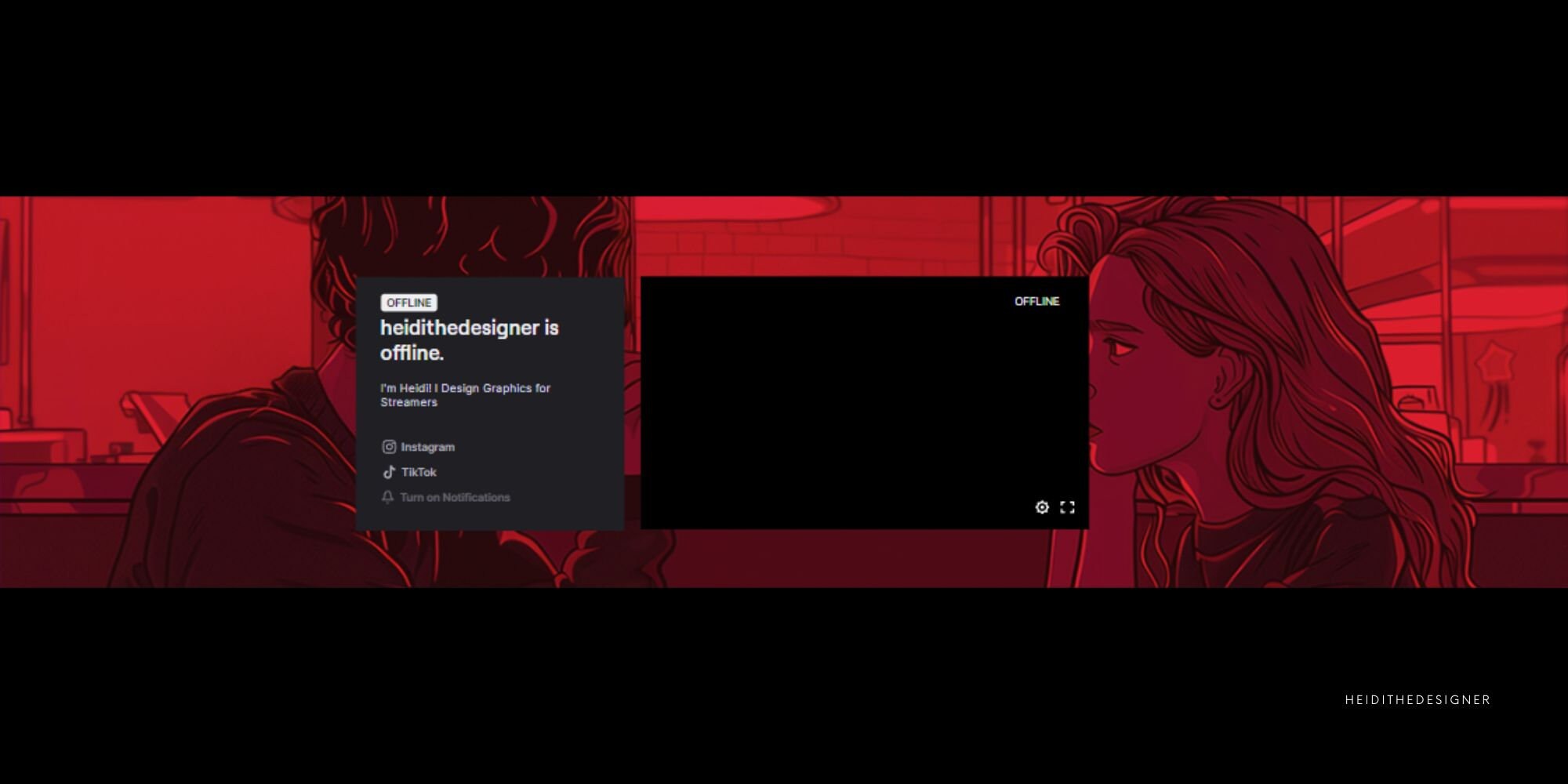 Kick and Twitch Background Banner Pack (scary Aesthetic ...