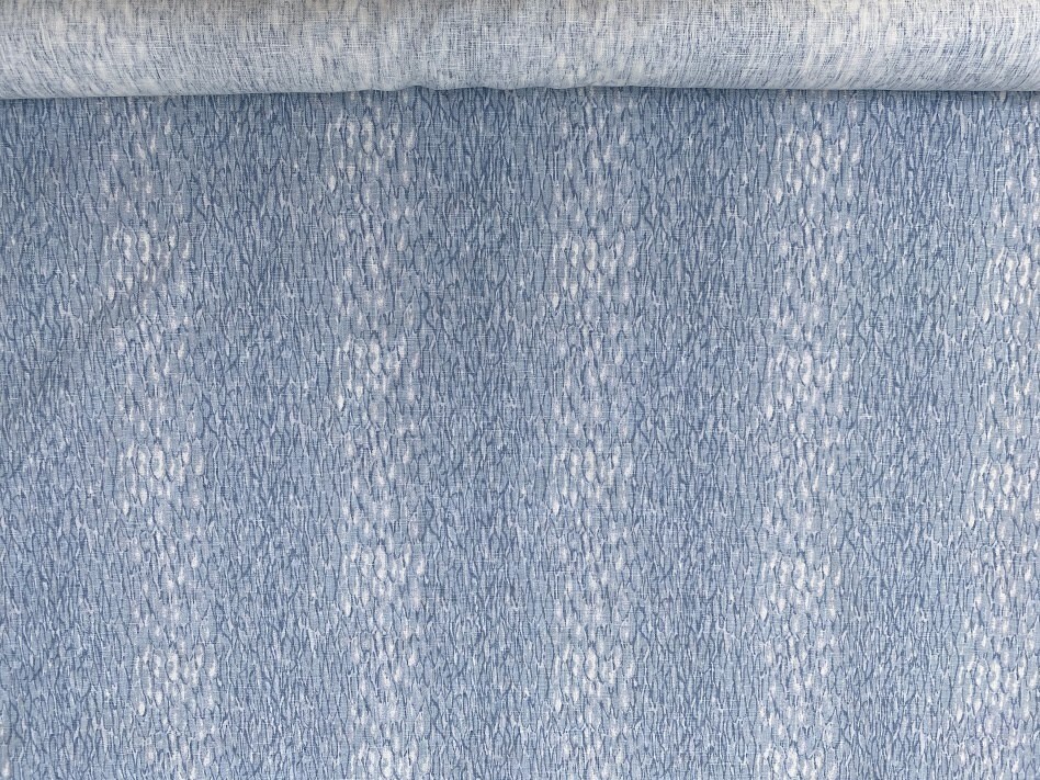 2 Yards- Designer Fabric- Shades of Blue- Linen- Jeffery Alan - Etsy