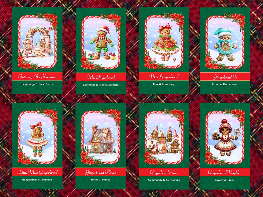 Gingerbread Christmas Oracle Card Deck 53 Card Deck - Etsy