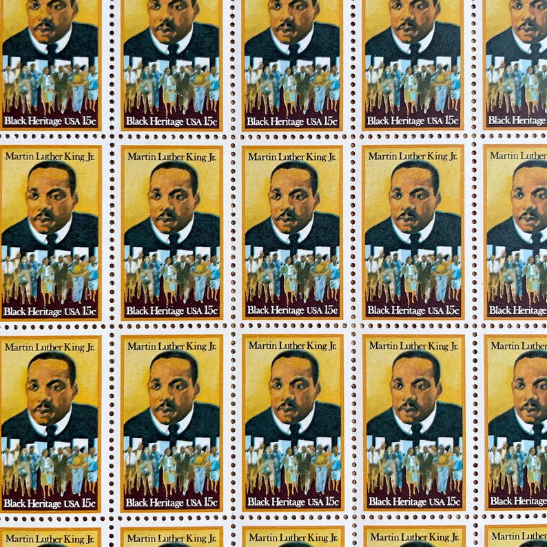 10 Martin Luther King Jr. 15 Cent Vintage Postage Stamps. - Etsy