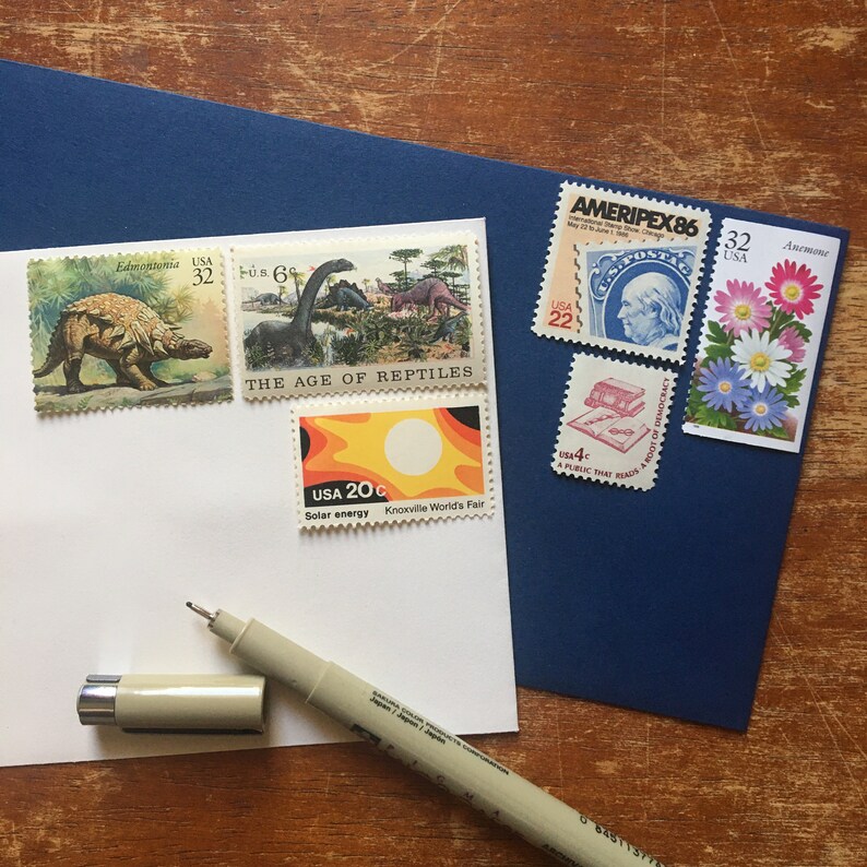 Grab Bag Random Unused Vintage Postage Stamps. Wedding - Etsy