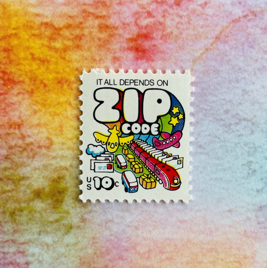10 Zip Code 10 Cent Vintage Postage Stamps. Wedding Postage ...