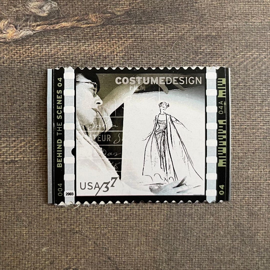5 Movie Making: Costume Design 37 Cent Vintage Postage Stamps. Edith ...
