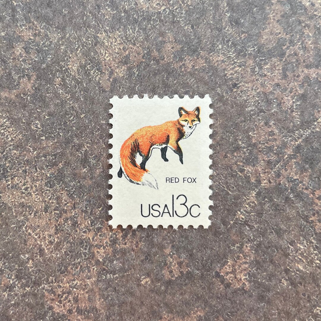 10 Red Fox 13 Cent Vintage Postage Stamps. CAPEX, North American ...