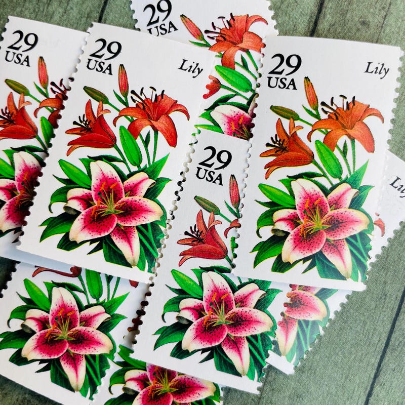 Lily Rubber Stamp - Etsy