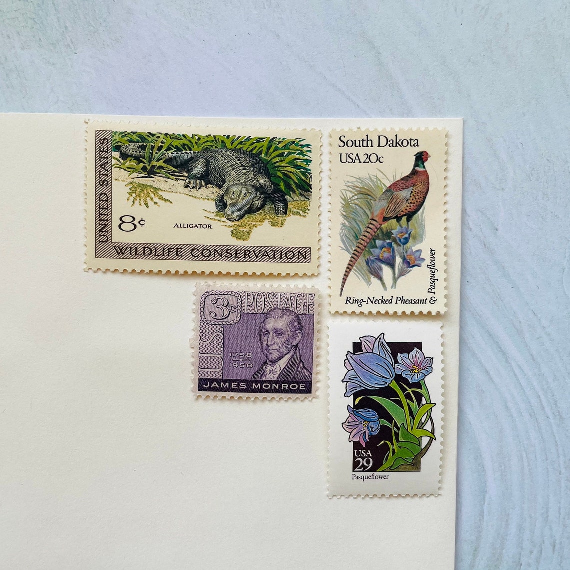 10 Alligator 8 Cent Vintage Postage Stamps. Wildlife - Etsy