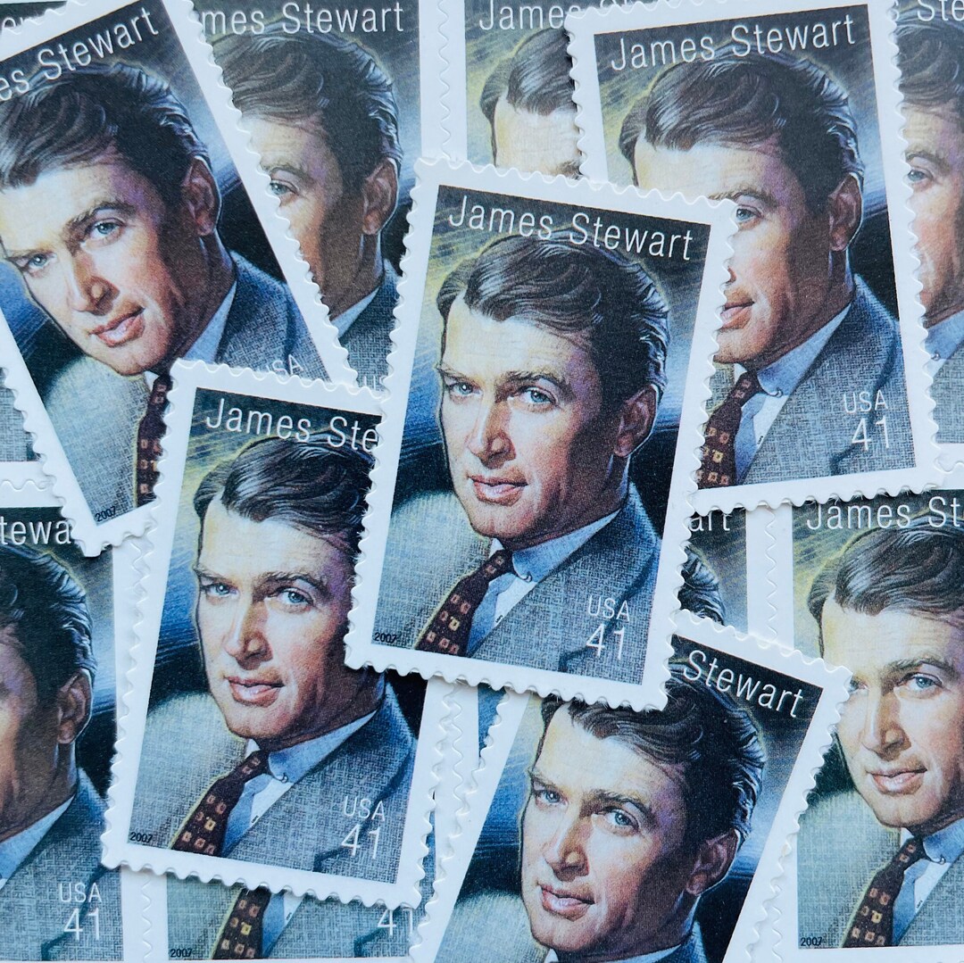 5 James Stewart 41 Cent Vintage Postage Stamps. Legends of Hollywood ...