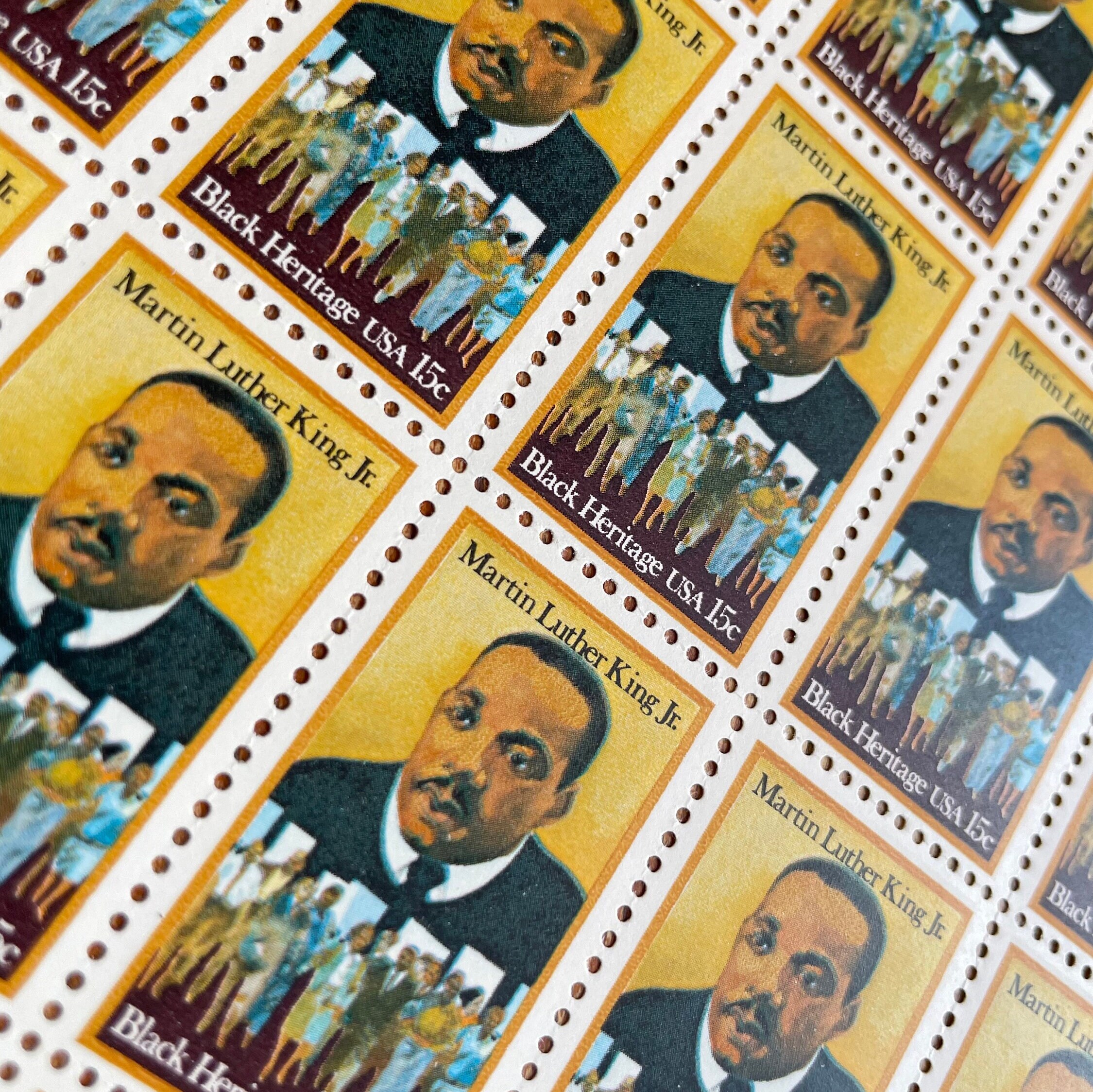 10 Martin Luther King Jr. 15 Cent Vintage Postage Stamps. - Etsy