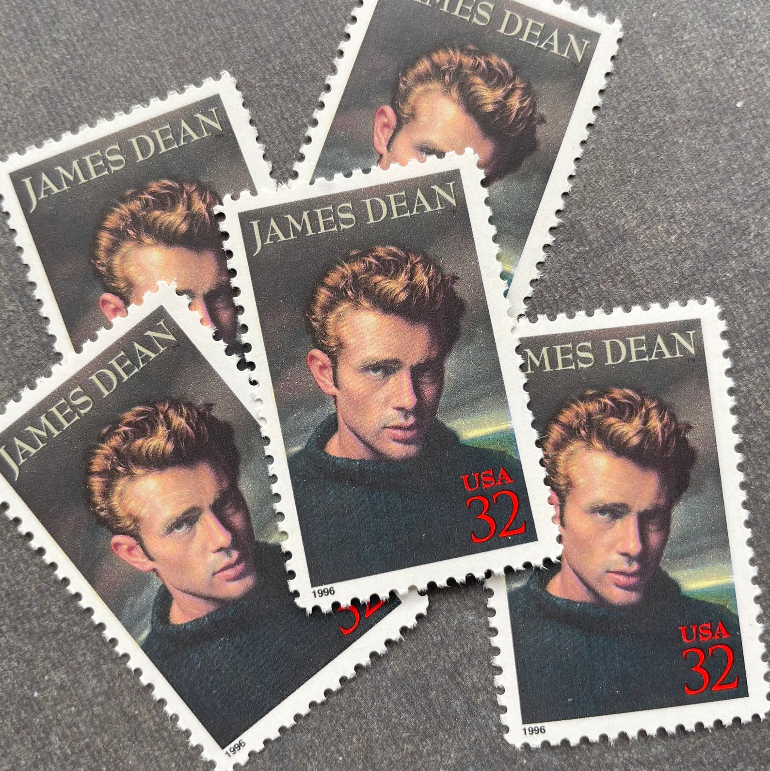 5 James Dean 32 Cent Vintage Postage Stamps. Legends of - Etsy