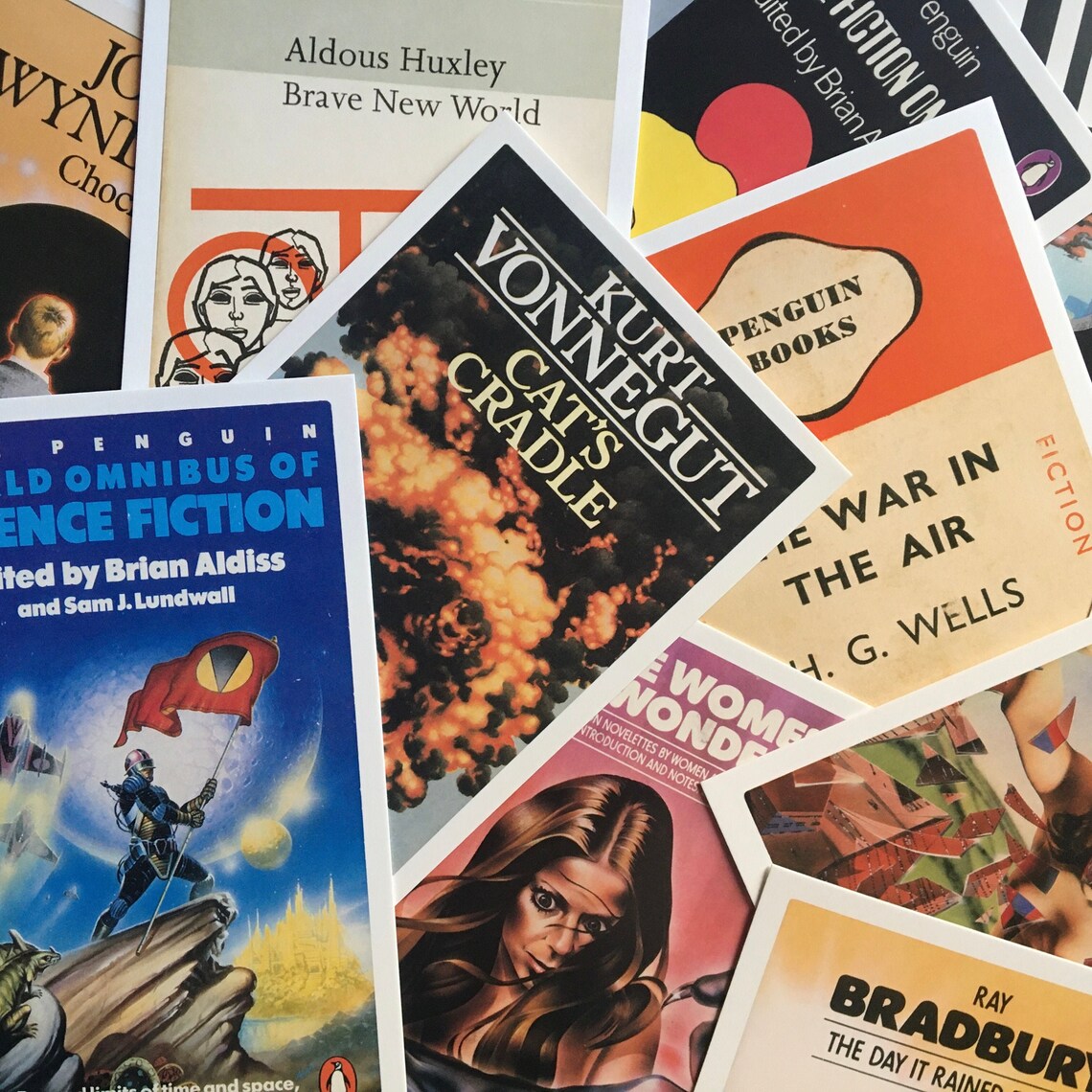 5 Sci-fi Stamps and Postcards. Science Fiction Postage. - Etsy