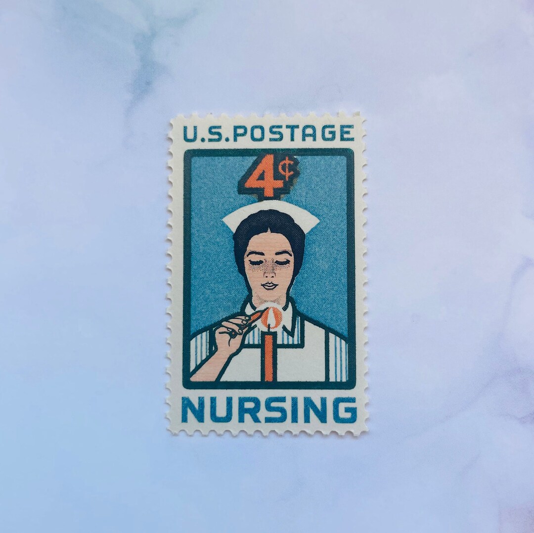 10 Nursing 4 Cent Vintage Postage Stamps. Wedding Postage. Postcrossing ...