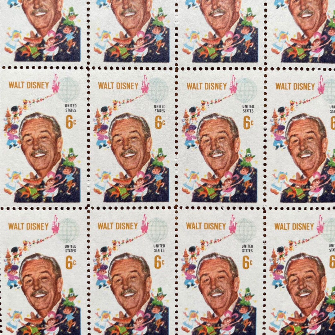 10 Walt Disney 6 Cent Vintage Postage Stamps. Disney Stamps. Cartoon ...