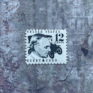 10 Henry Ford 12 Cent Vintage Postage Stamps. Model T, Automobile ...