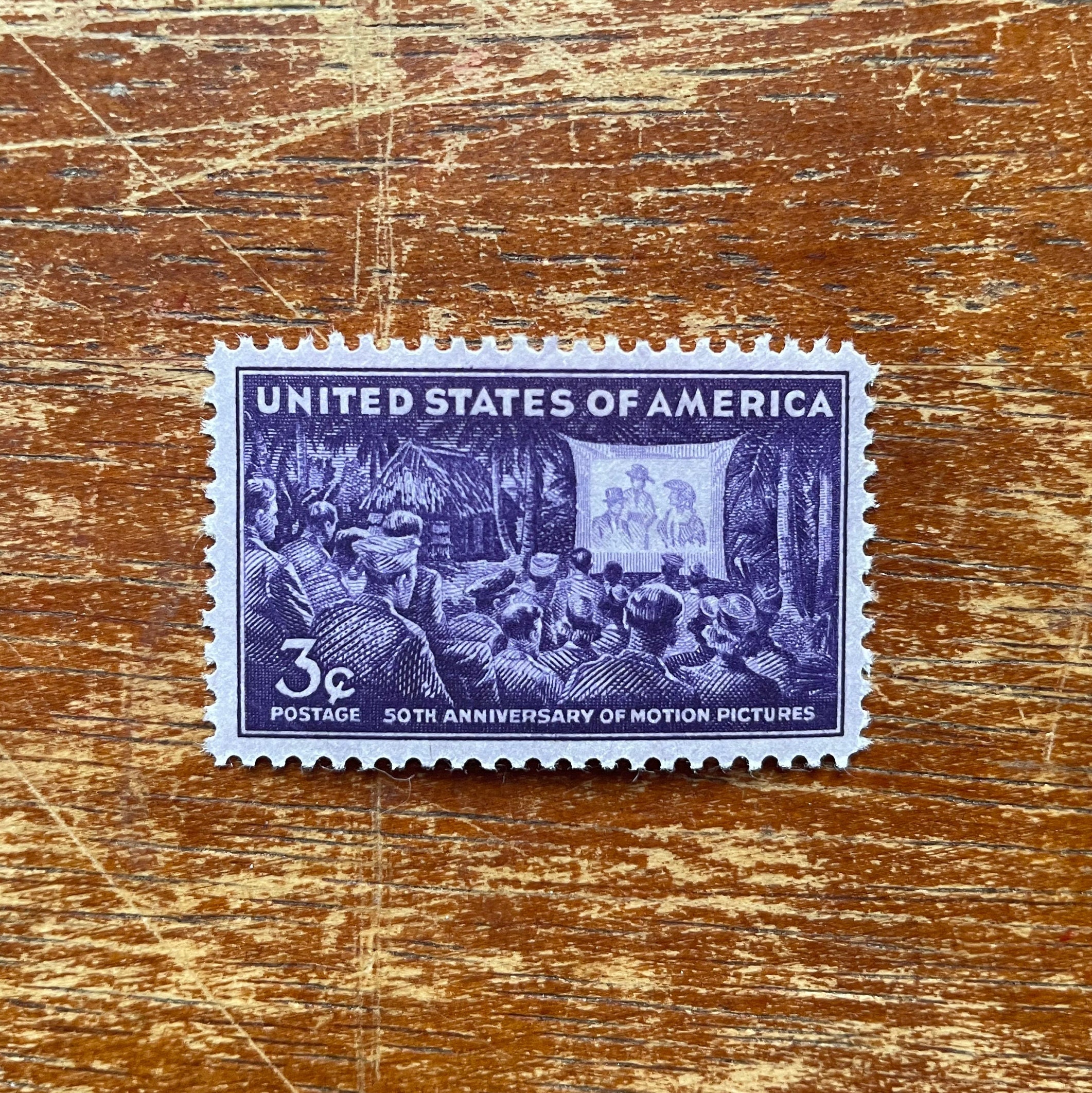 10 Motion Pictures 3 Cent Vintage Postage Stamps. Movies | Etsy
