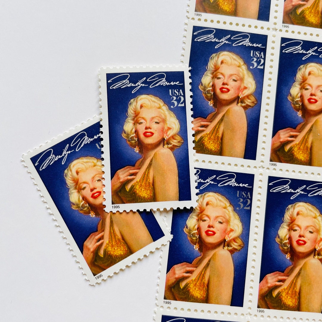 5 Marilyn Monroe 32 Cent Vintage Postage Stamps. Legends of Hollywood ...