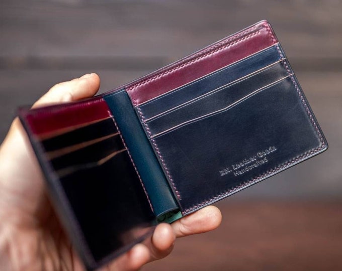 Premium Full Horween Shell Cordovan Leather Wallet Luxurious, Handmade ...