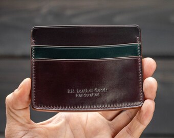 Handmade Shell Cordovan Palm Wallet - Handcrafted Wallet - Color 8 ...